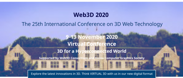Web3D 2020 Conference, Virtual Event | Web3D Consortium